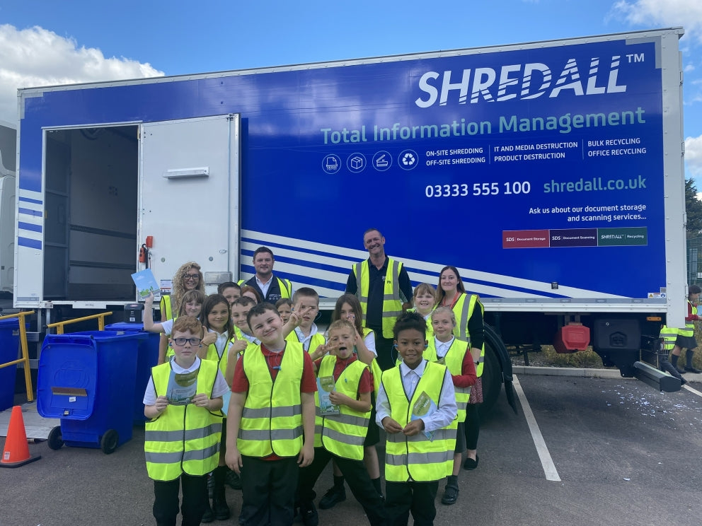 Shredall SDS Group Supports Recycling Week at Hawthorne Primary School
